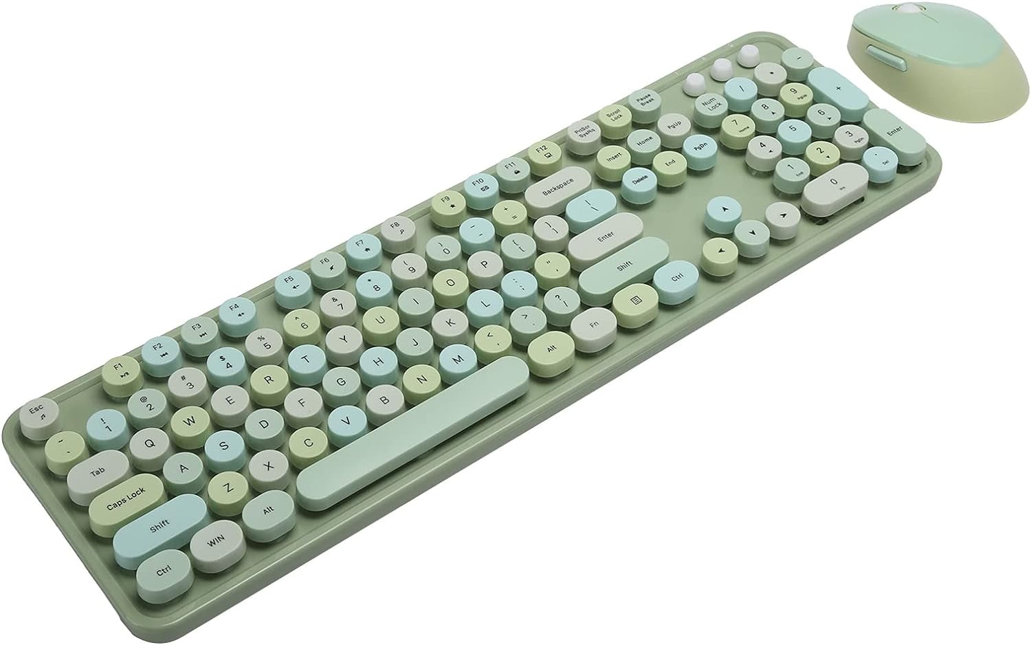 Keyboard And Mouse Set 104 Keys 5 Buttons, Wireless Keyboard Mouse ...