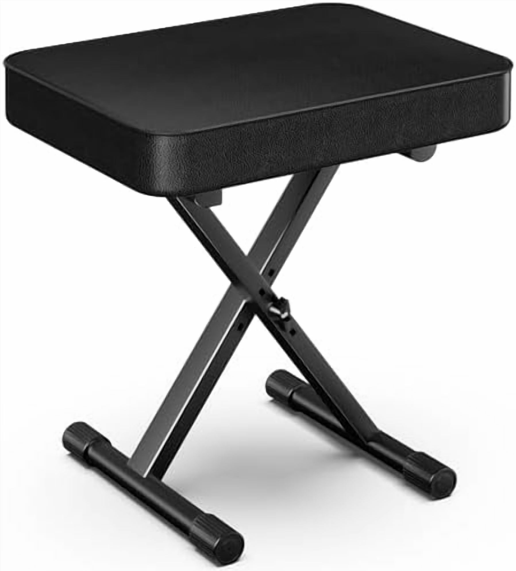 Keyboard Bench X-Style Height Adjustable 16.5-18.5in Padded Cushion ...