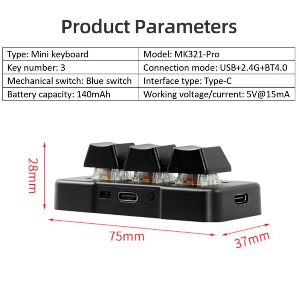 Keyboard,Bt Mk321- 3-key With Bt Bt) Office With Switch Mk321- With Usb ...