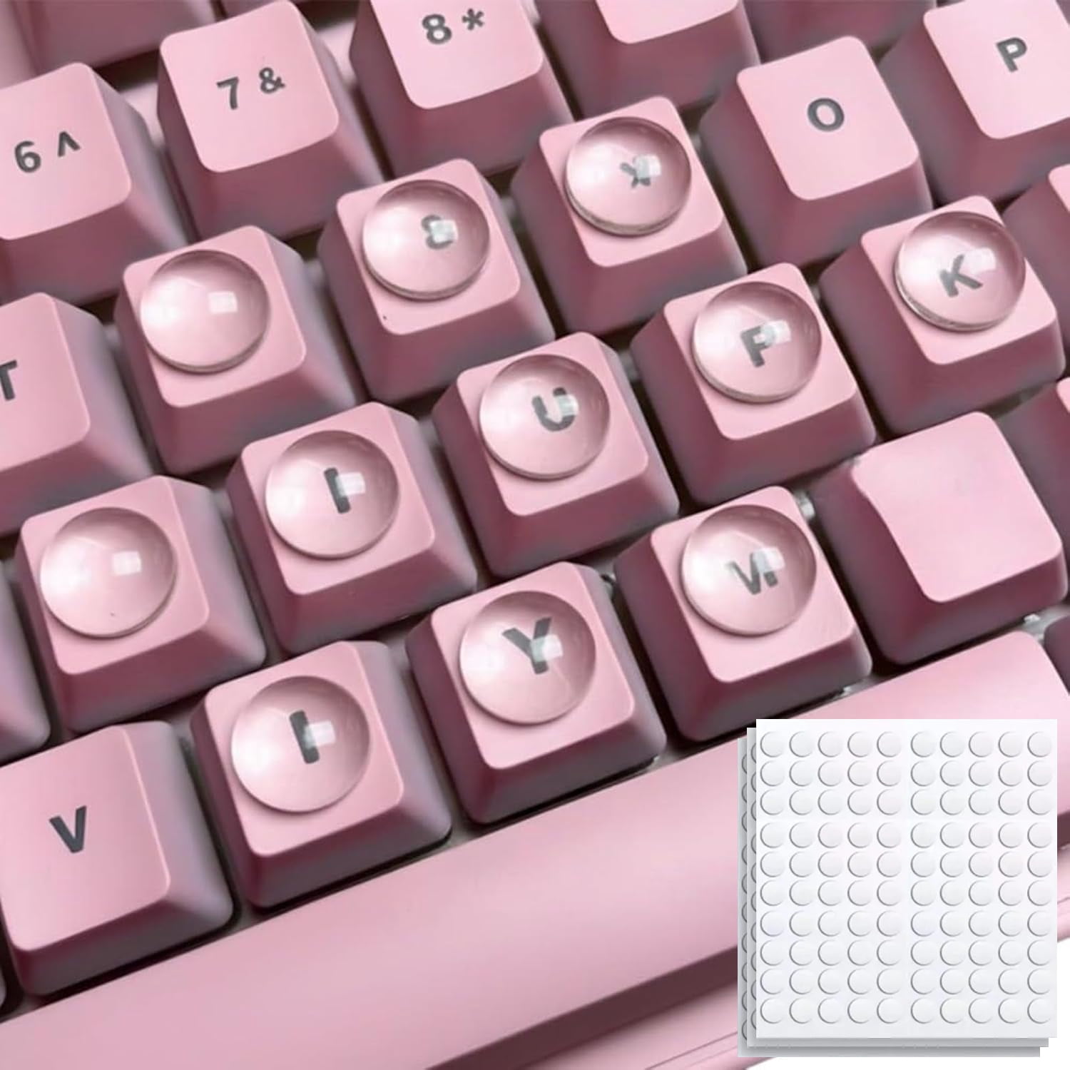 Keyboard Bubbles for Long Nails, Keyboard Stickers for Long Nails, 50 ...