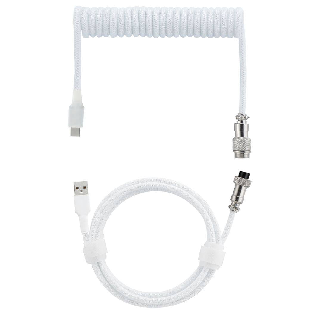 Keyboard Cable Double Sleeved - 9.84ft Nylon Coiled Cable Gaming ...