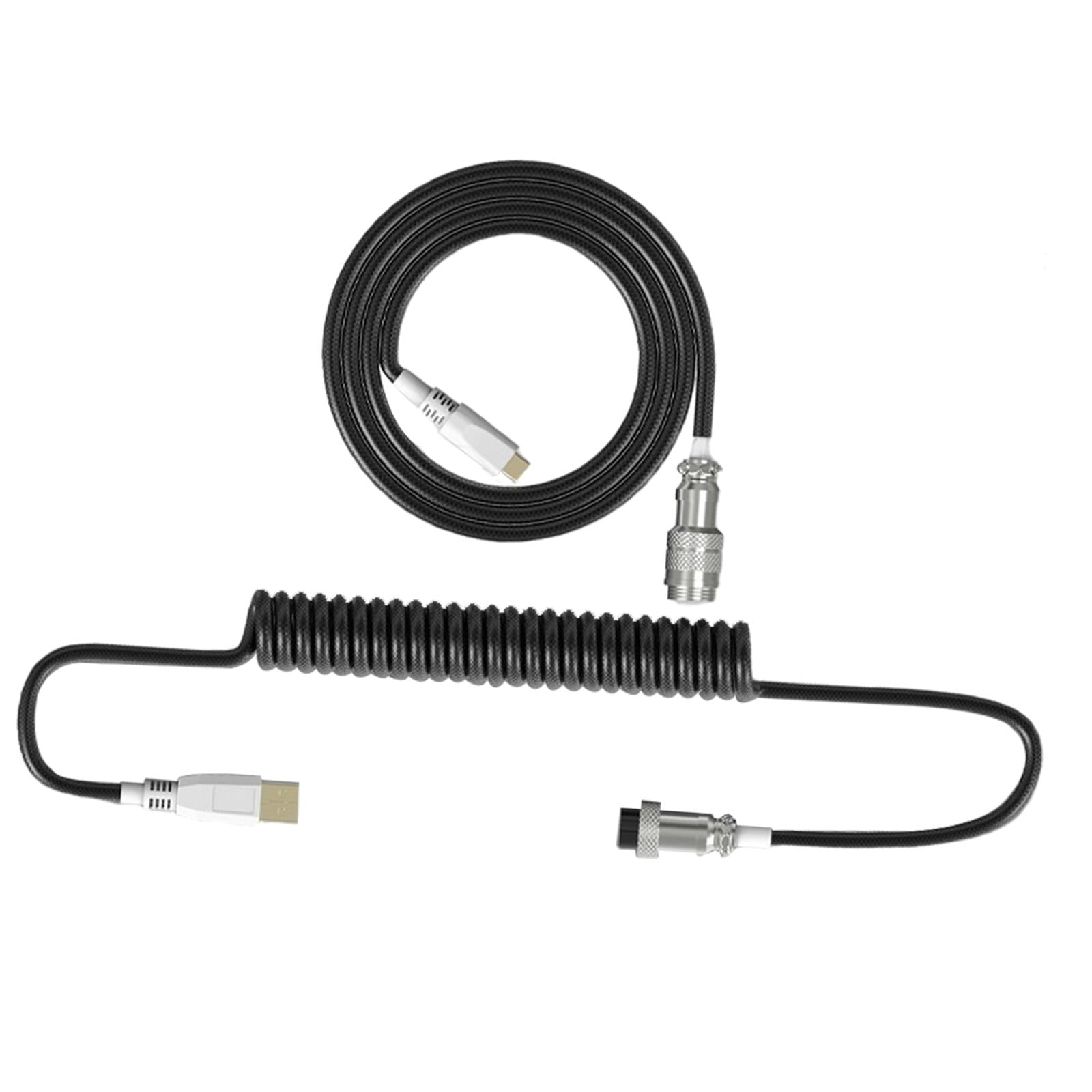 Keyboard Cable Retractable USB Port Metal , to USB ,2.2M TPE Spring usb ...