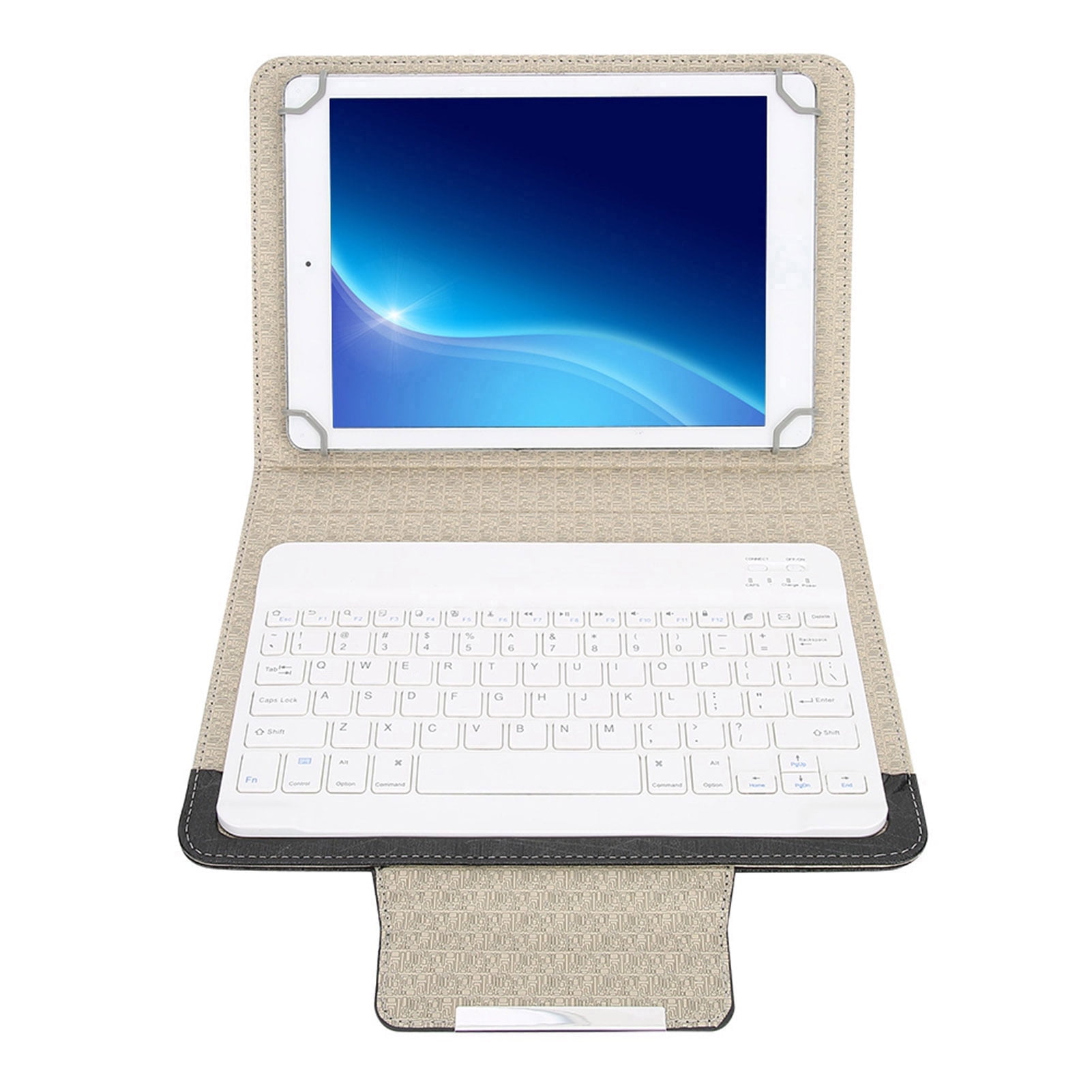 Keyboard Case For 10 Inch Tablets, 2-in-1 Blue Tooth Wire Less Keyboard ...