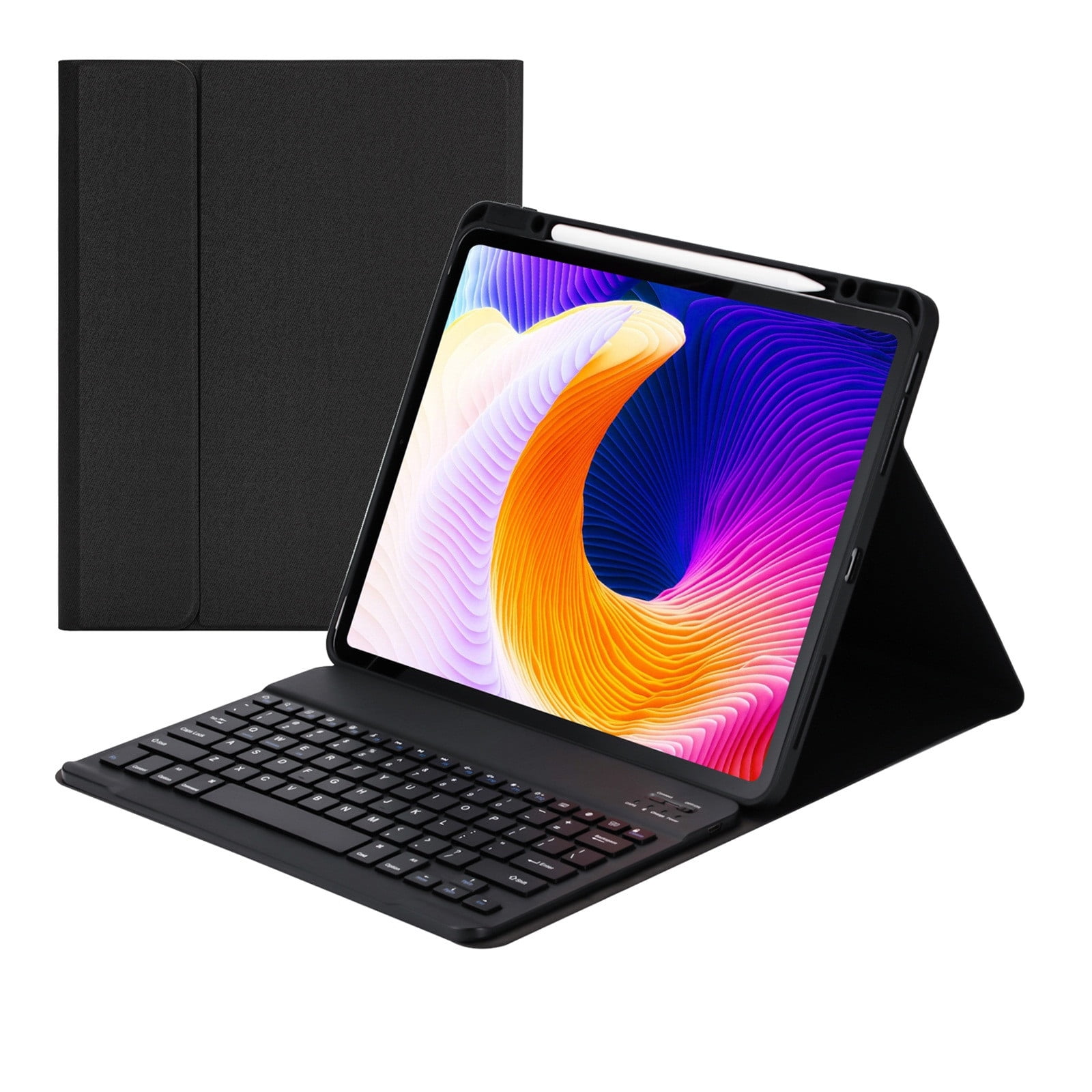 Keyboard Case For Pro12.9(2021/2020/2018), Slim Lightweight Stand Cover ...