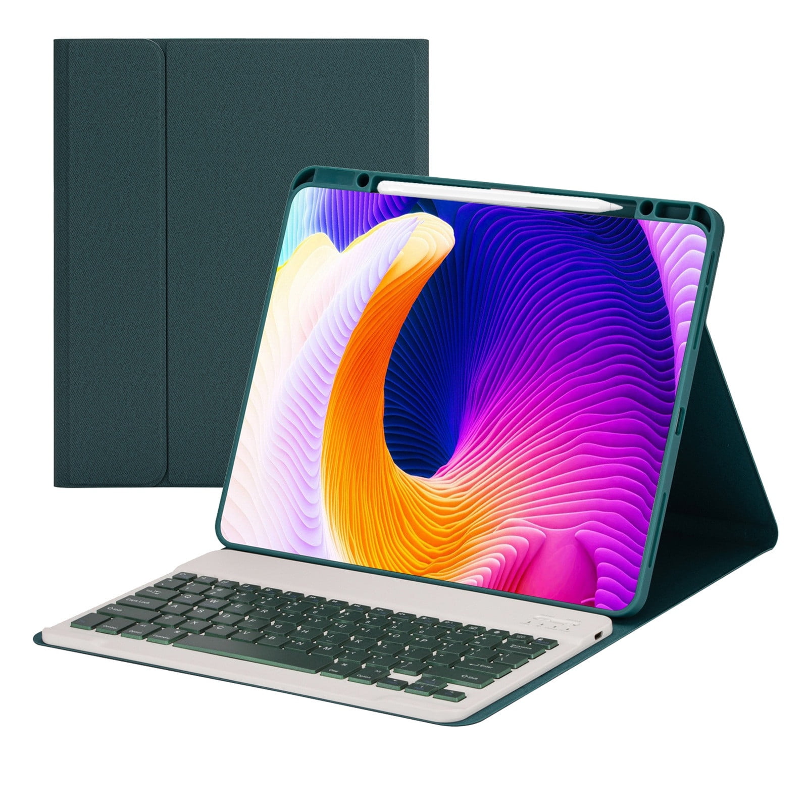 Keyboard Case For Pro12.9(2021/2020/2018), Slim Lightweight Stand Cover ...