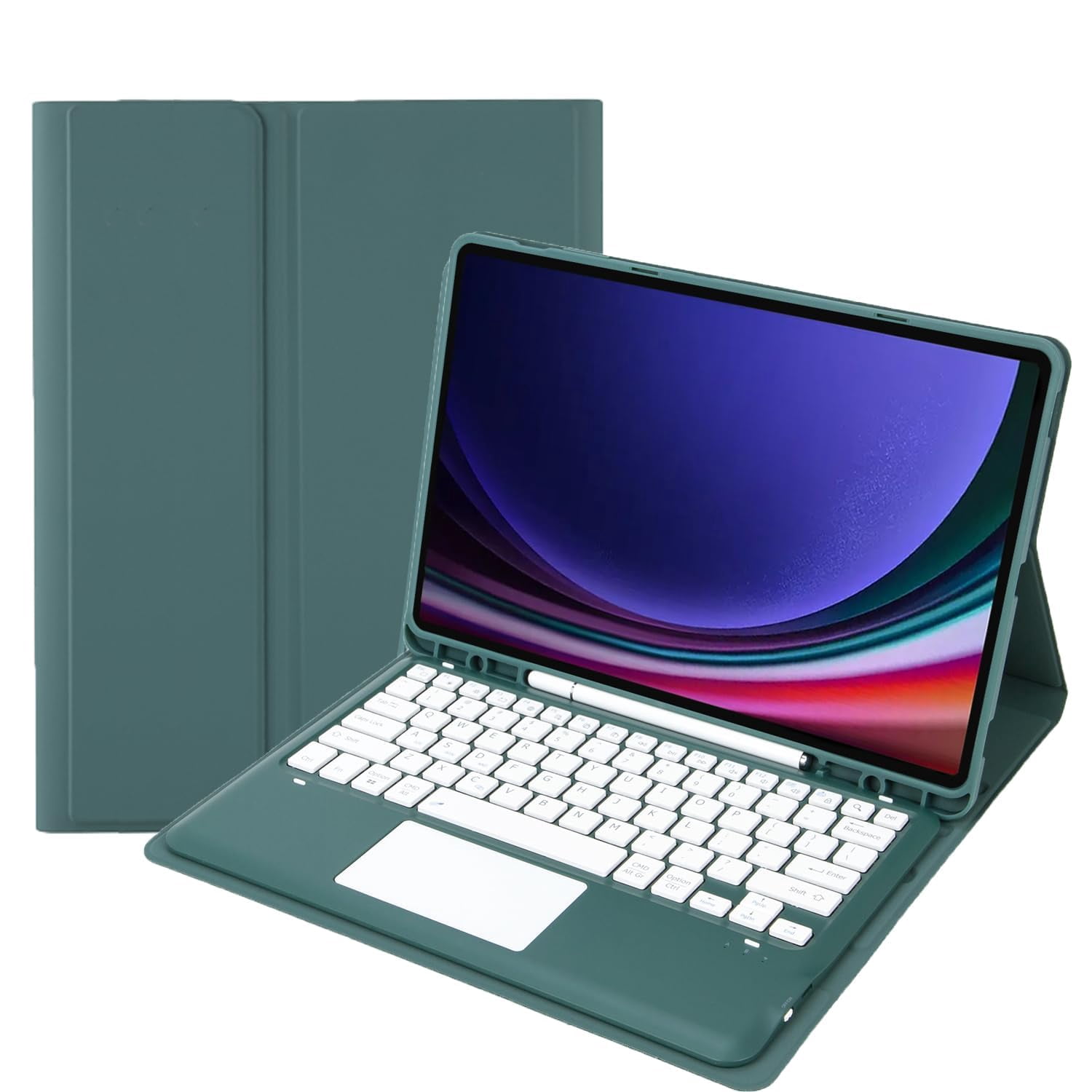 Keyboard Case for Galaxy Tab A9 Plus 11 Inch 2023 (SM-X210/SM-X215/SM ...