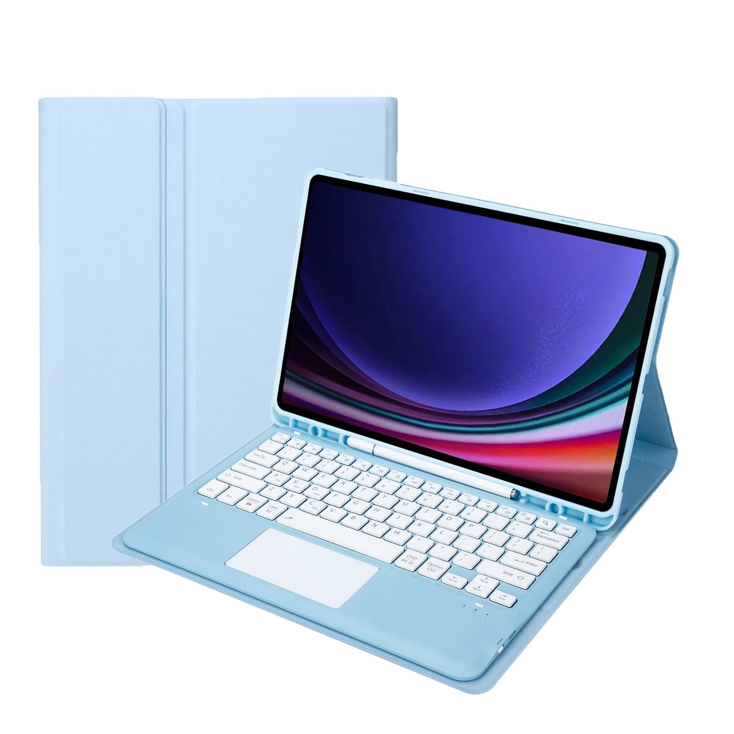 Keyboard Case for Galaxy Tab A9 Plus 11 Inch 2023 (SM-X210/SM-X215/SM ...