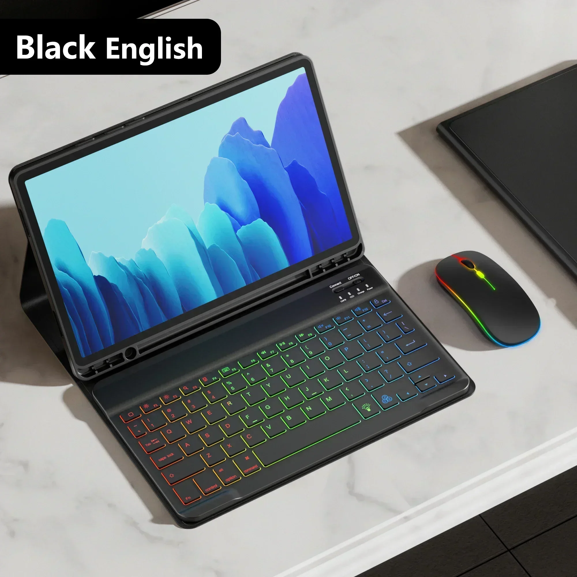 Keyboard Case for Samsung Galaxy Tab A9 Plus A9+ 11" Tablet Cover for ...