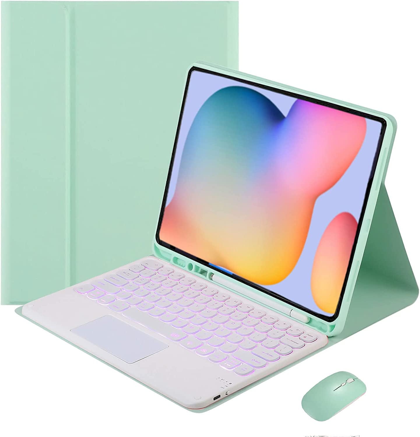 Keyboard Case for Samsung Galaxy Tab S6 Lite 10.4 inch 2022/2020, 7 ...
