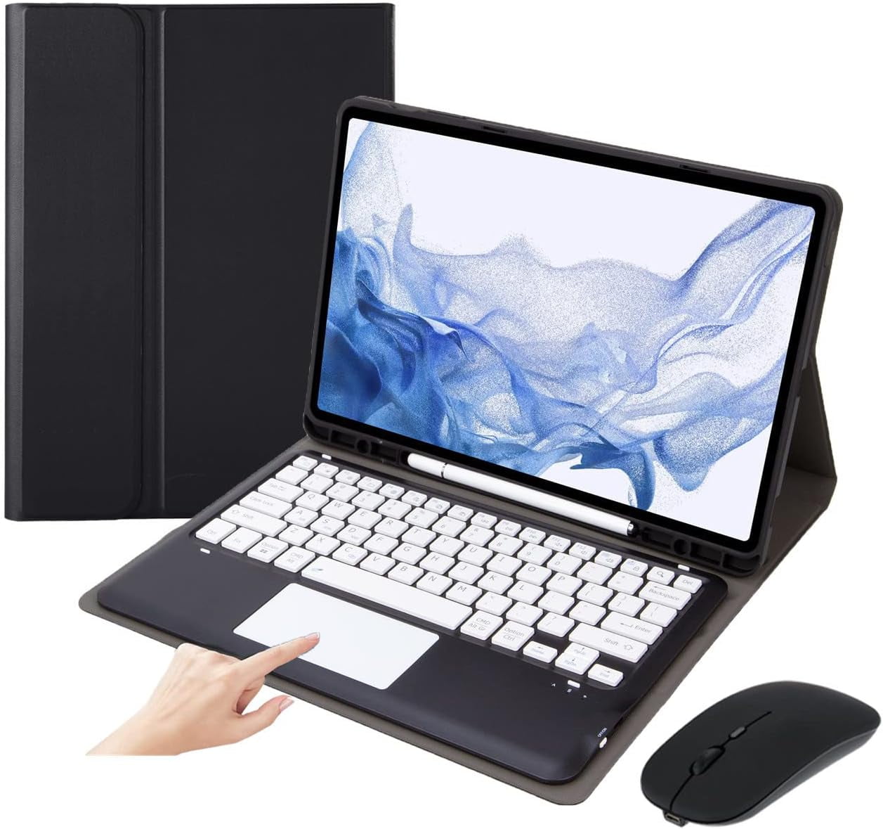 Keyboard Case for Samsung Tab S8+/S8 Plus/S7 FE / S7 Plus with Mouse ...