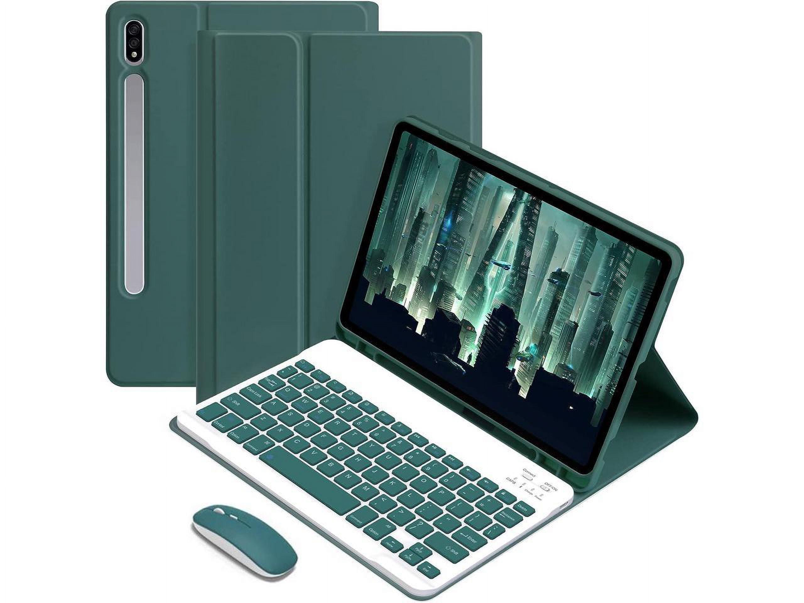 Keyboard Case with Wireless Mouse Combo for Samsung Galaxy Tab A7 10.4 ...