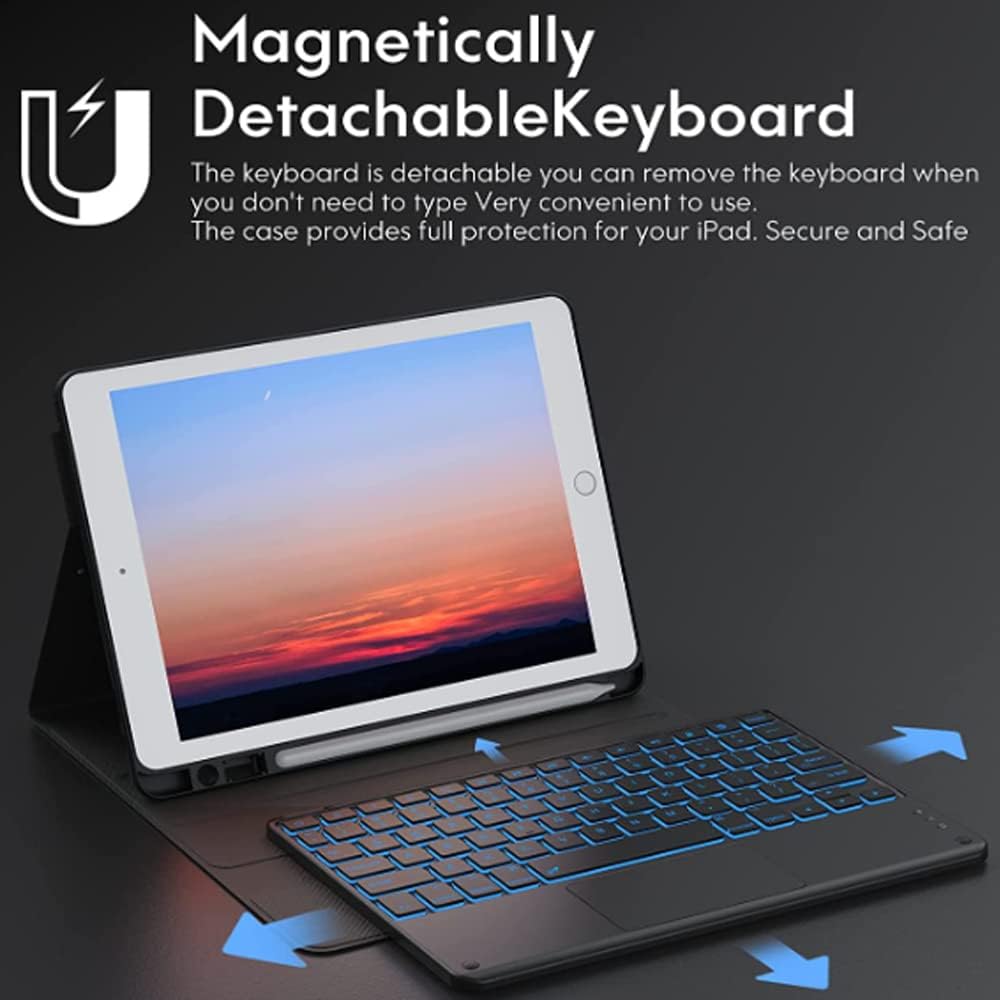 Keyboard Case for iPad Mini 6 2021 (8.3 Inch), 7 Color Backlit, Multi ...