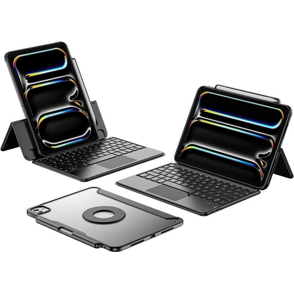 Keyboard Case for iPad Pro 11 Inch (M5/M4) 2025/2024, Slim Magnetic ...