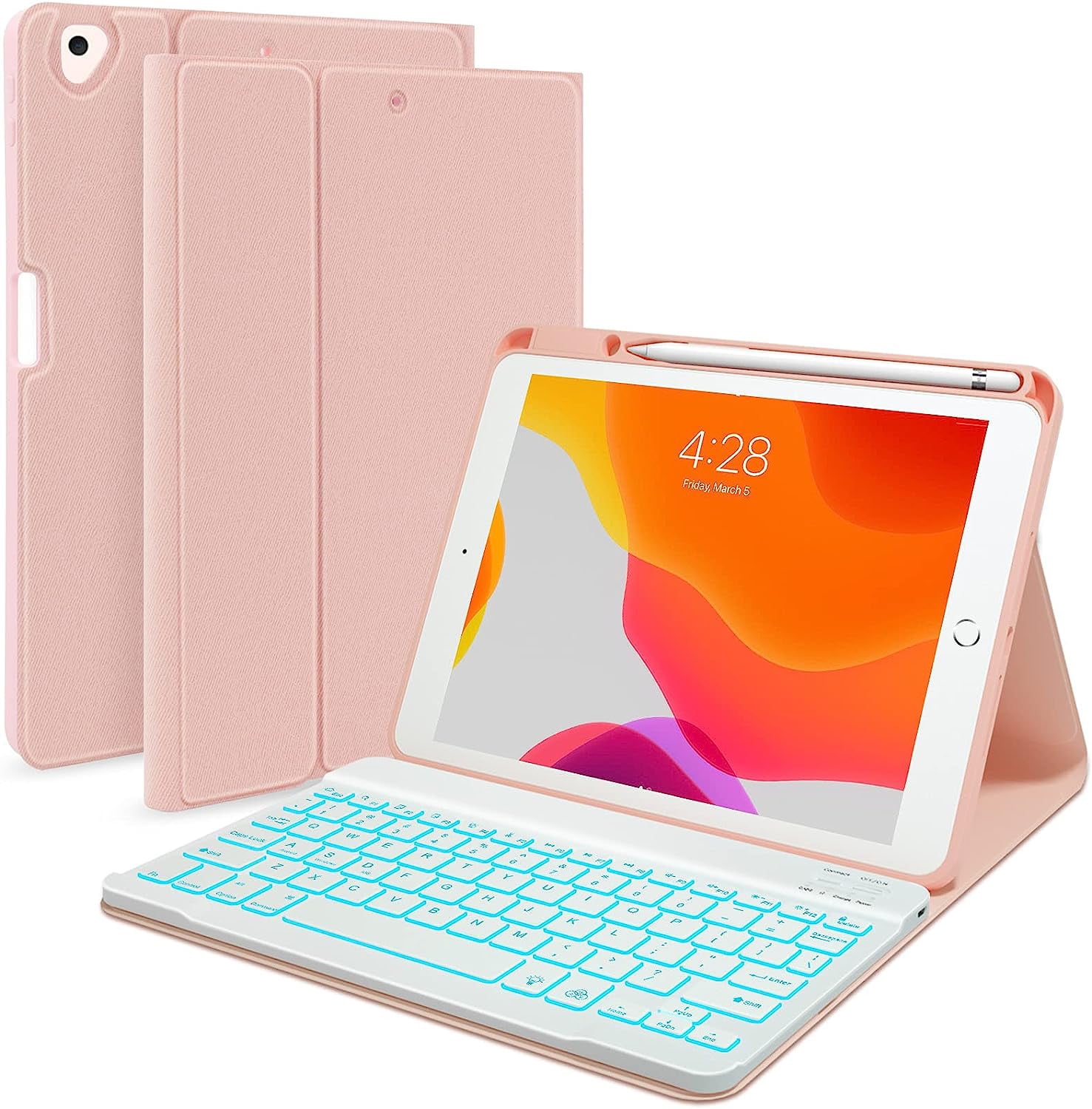Keyboard Case for iPad 9th/8th/7th Gen 10.2 inch, Air 3rd, Pro 10.5 ...