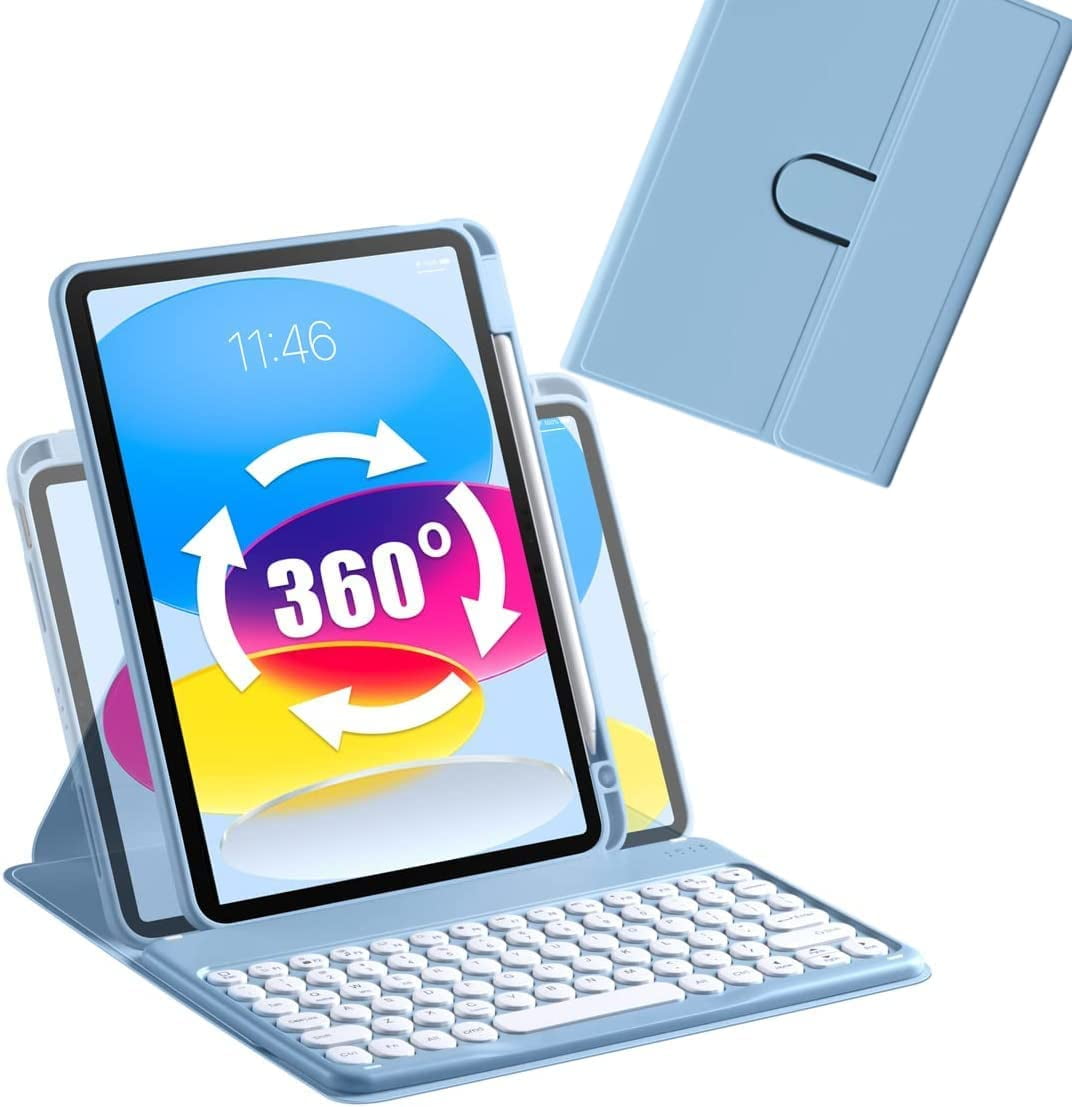 Keyboard Case For Ipad 9th8th 7th Generation Ipad 102 Case With Keyboard Rotating