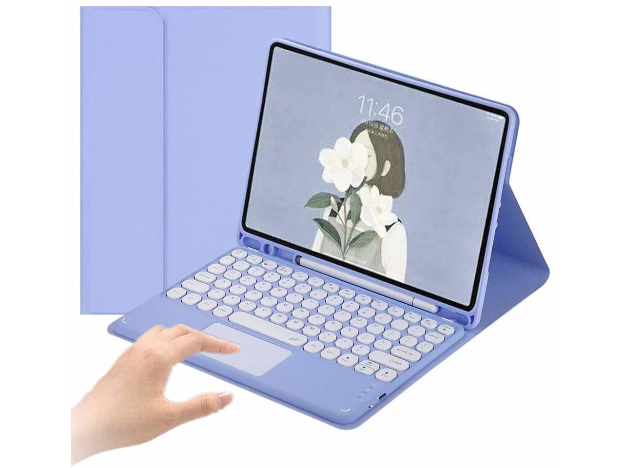 Keyboard Case for iPad Air 5 2022 / Air 4 2020, Slim Leather Cover with ...