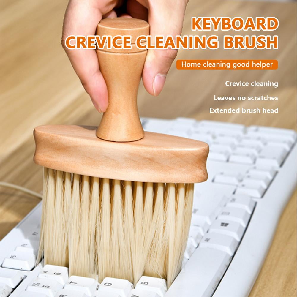 Keyboard Cleaning Brush | Wooden Anti-Static PC Laptop Keyboard Cleaner ...