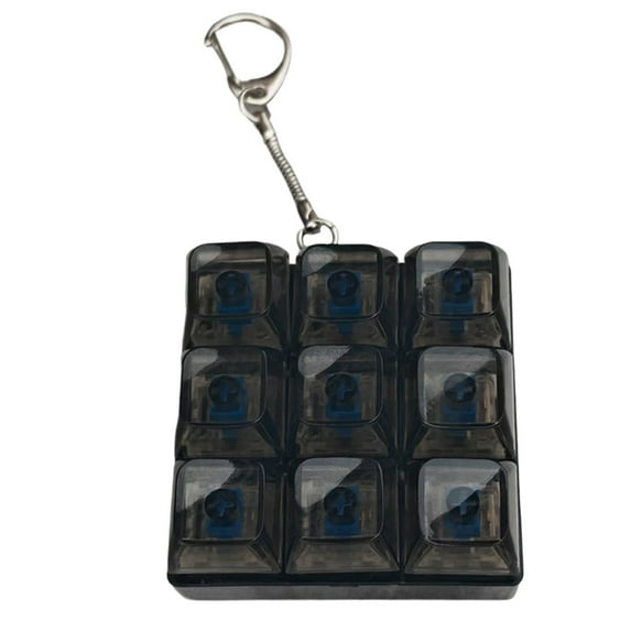 Keyboard Clicker 9 Button Fidget Keychains Light Up Funny with LED ...