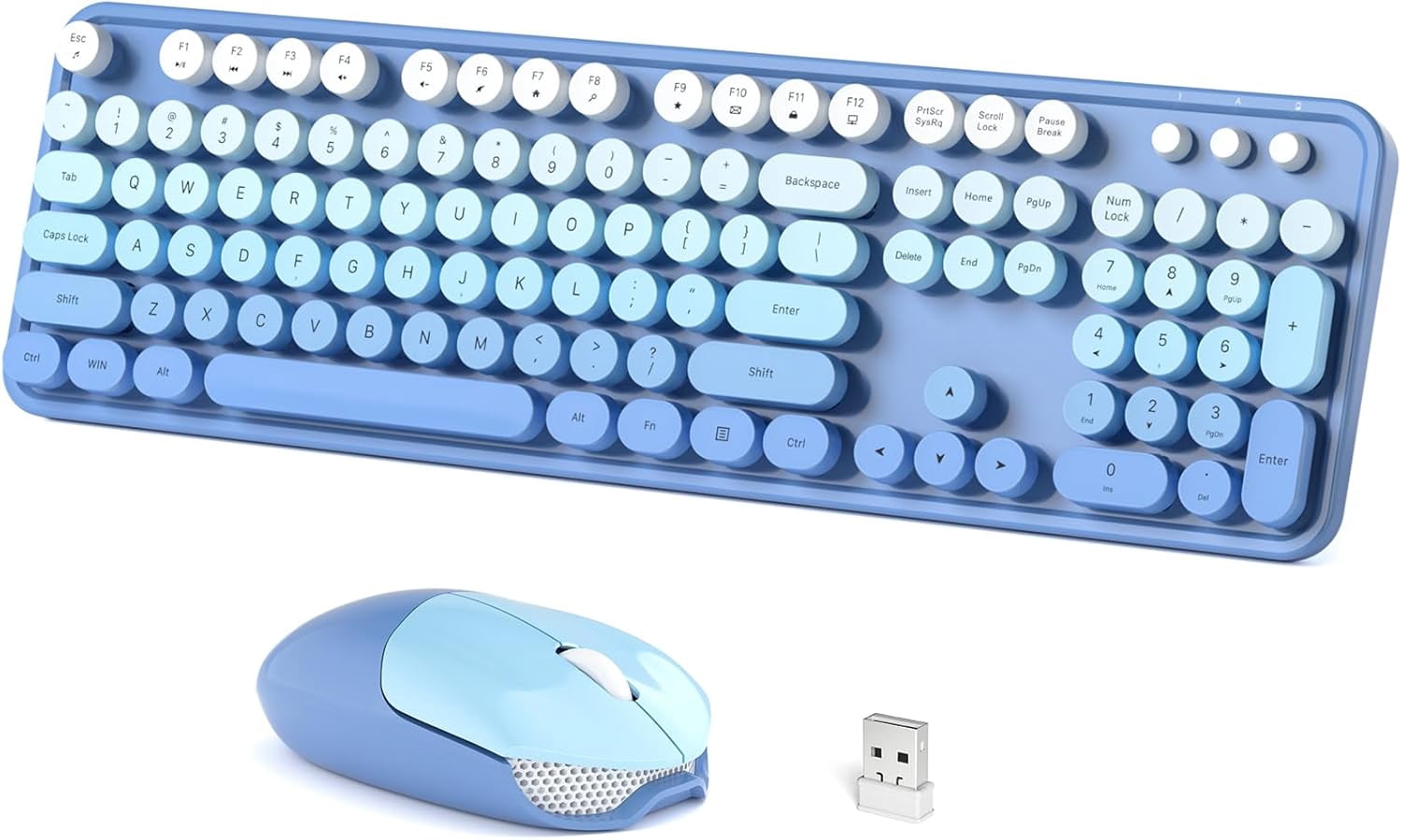 Keyboard Combo, Typewriter Full Size Keyboard with Number Pad and 2 in ...