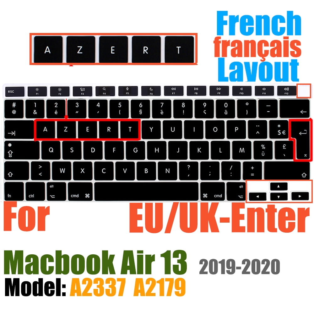 Keyboard Cover For MacBook Air 13 inch 2022 2021 2020 Release A2337 M1 ...