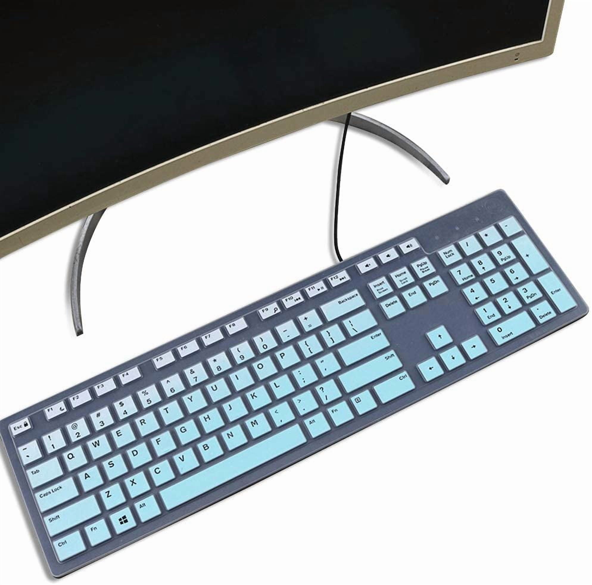 Keyboard Cover Skin Fit Dell KB216 Wired & KM636 Wireless Keyboard/Dell ...