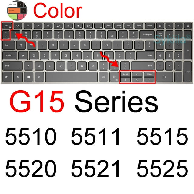 Keyboard Cover for Dell G3 Gaming G5 G7 15 17 G15 G16 3500 3579 3590 ...
