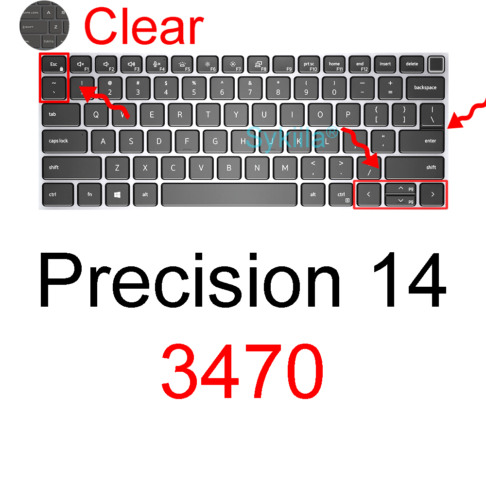 Keyboard Cover for Dell Precision 7550 7560 7750 7760 7720 7730 7740 ...