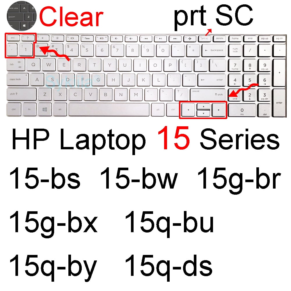 Keyboard Cover for HP Laptop 15 15t 15-fd 15-fc 15-ef 15-dw 15-dy 15g 15q 15s 15z Essential ...