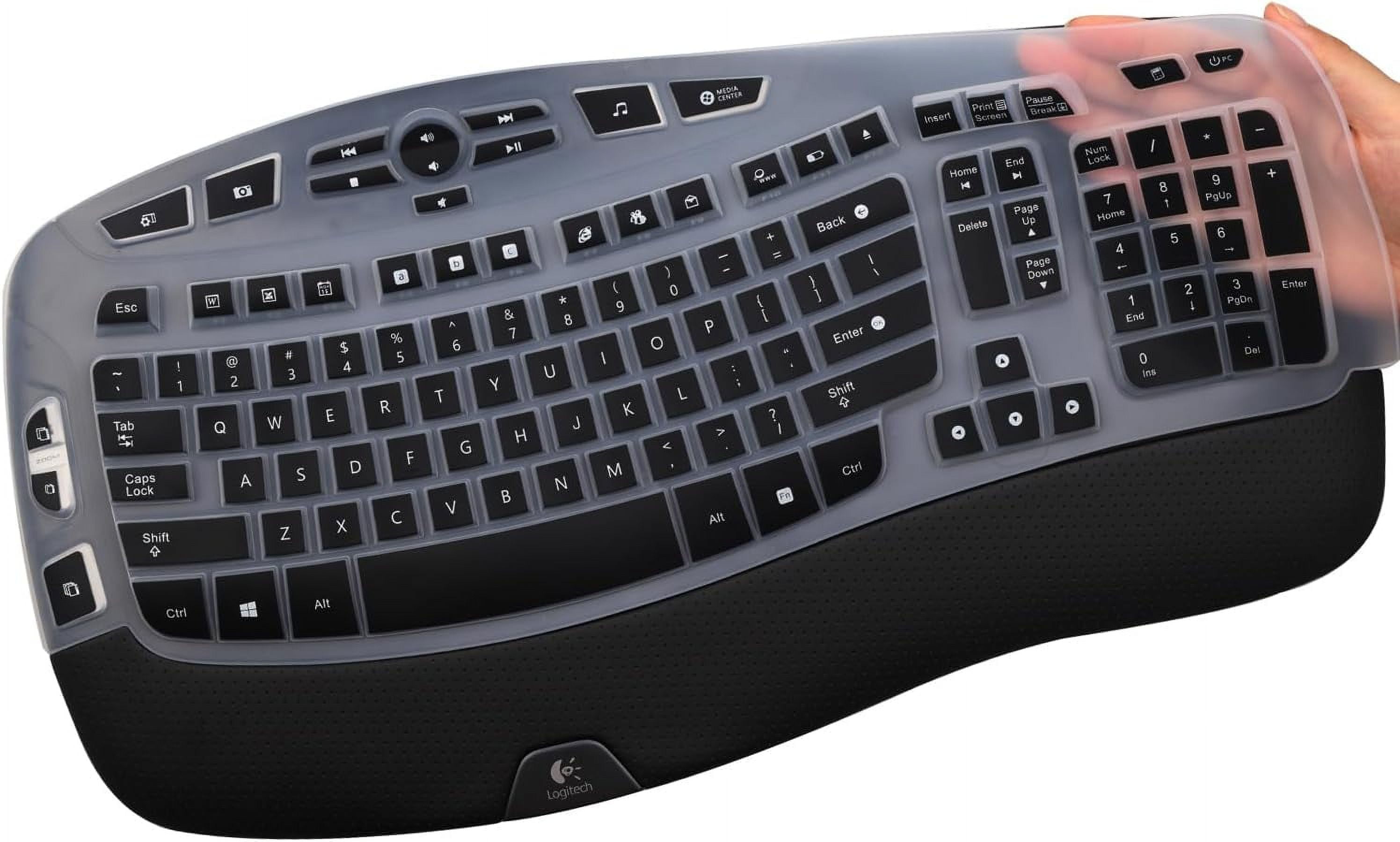 Keyboard Cover for Logitech K350 Wave Keyboard, Logitech MK570 MK550 ...