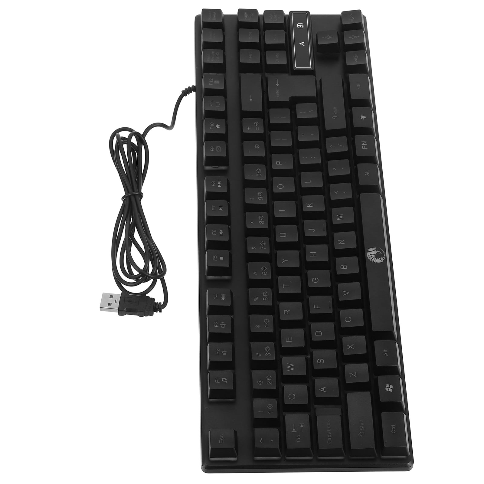 Keyboard Cute Gaming Colored Computer Keyboards Office Black - Walmart.com