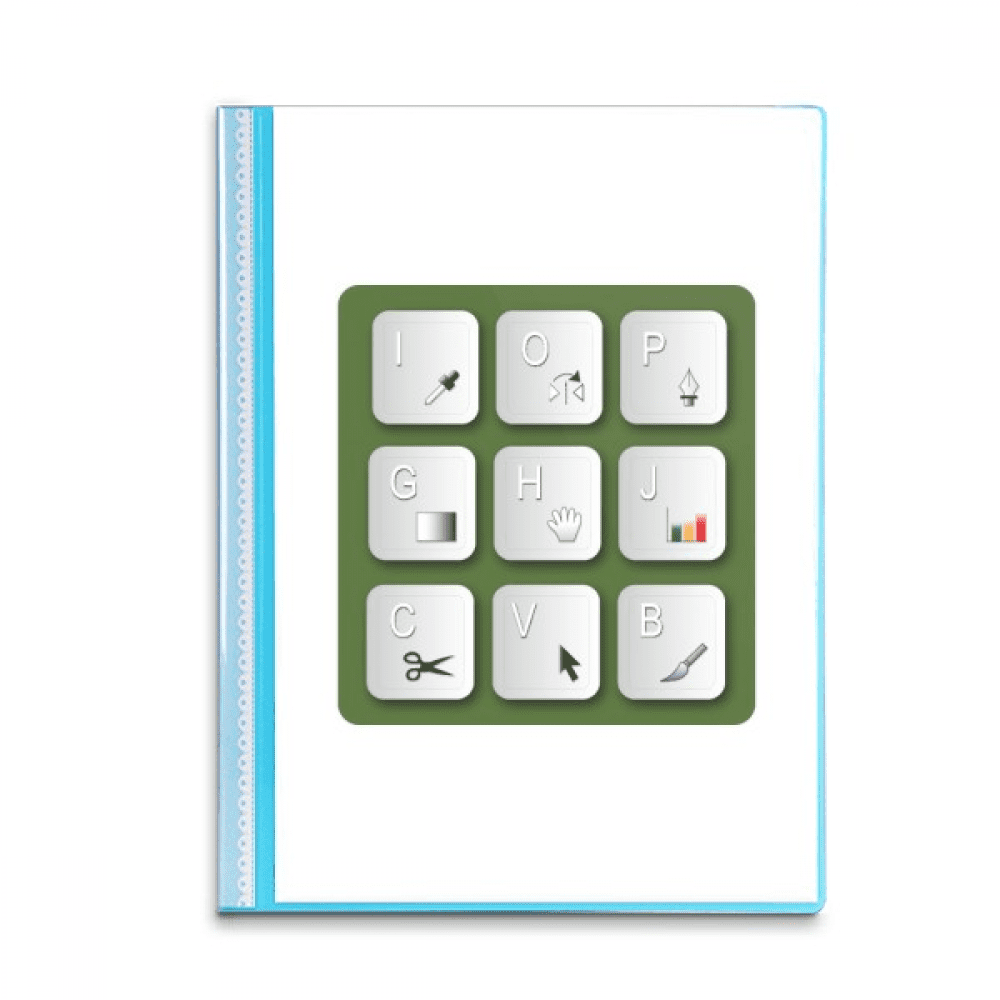 Keyboard Design Art Deco Fashion Book Sheet Protectors Portfolio Binder ...
