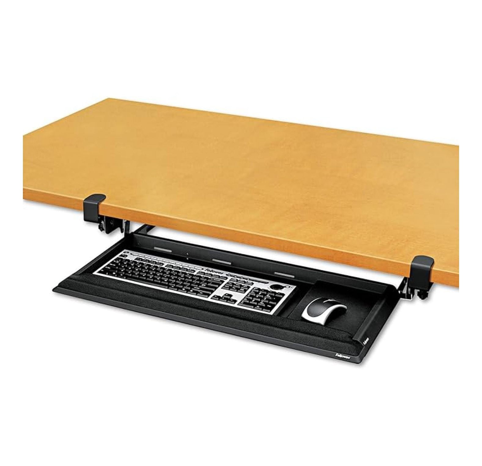 Keyboard Drawer, DeskReady Under Desk Keyboard Tray with Wrist Rest ...