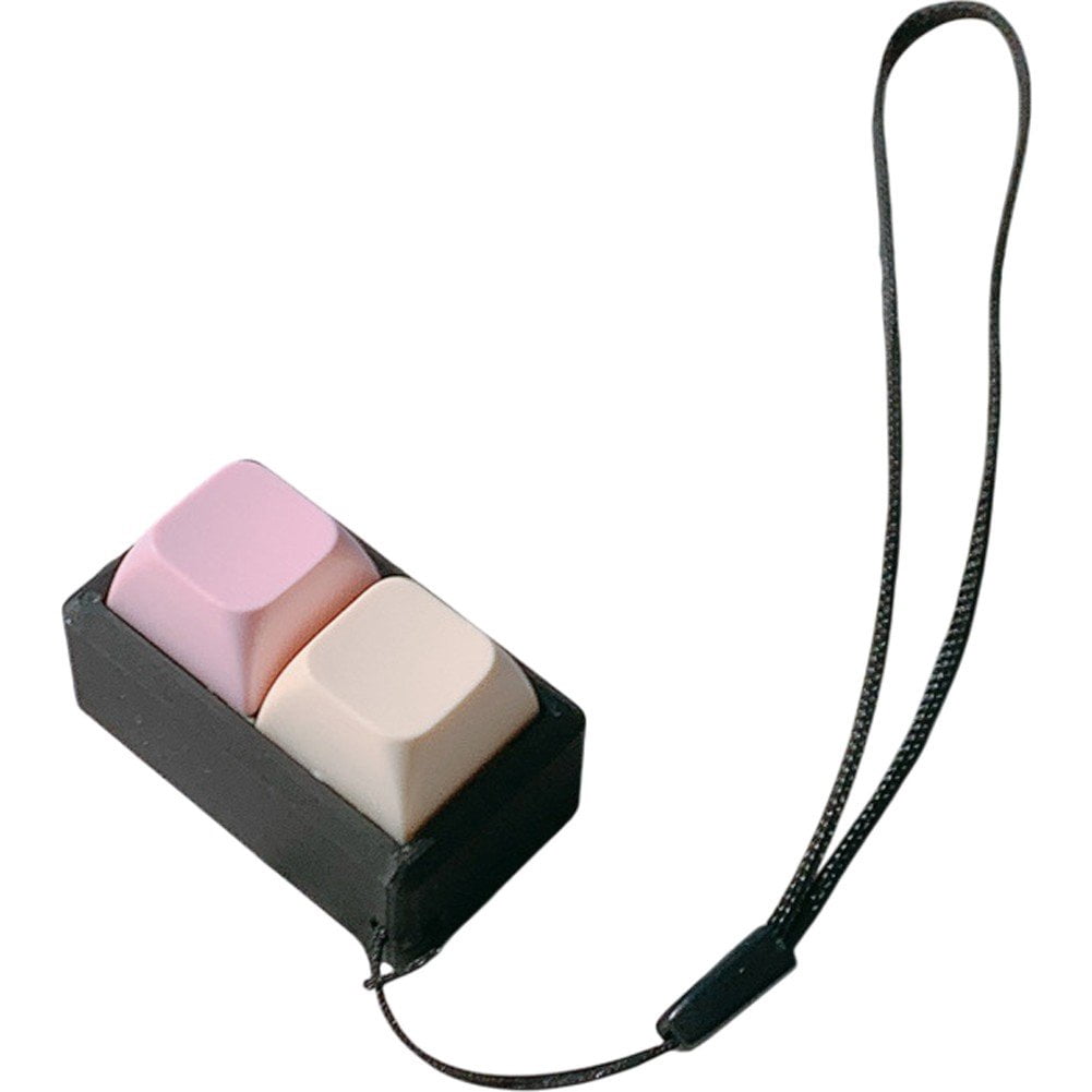 Keyboard Fidget Keychain, 2 Keys Decompression Toys Fidget Keyboard ...