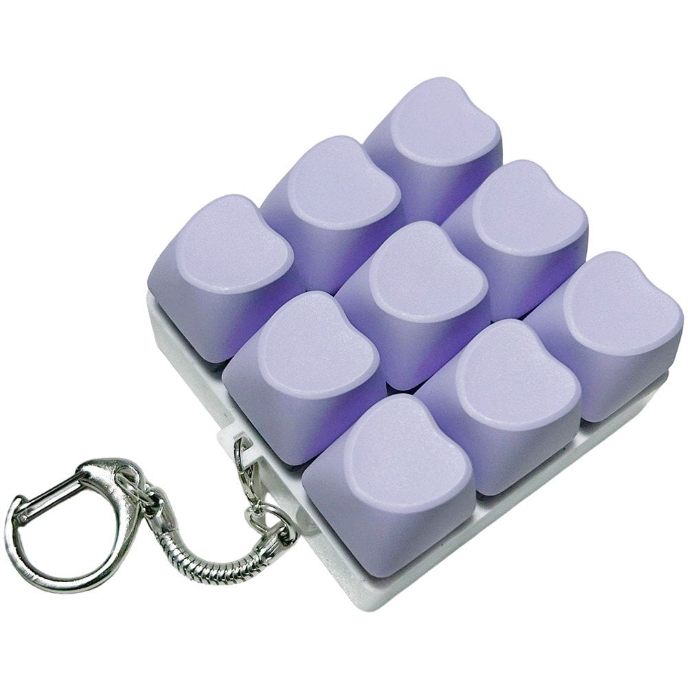 Keyboard Fidget Keychain Keycap Relaxing Relief Stress Clicker Pass The ...