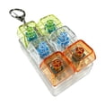 Keyboard Fidget Toy Keychain, 6-Key Mechanical Click Sensory Toy for ...