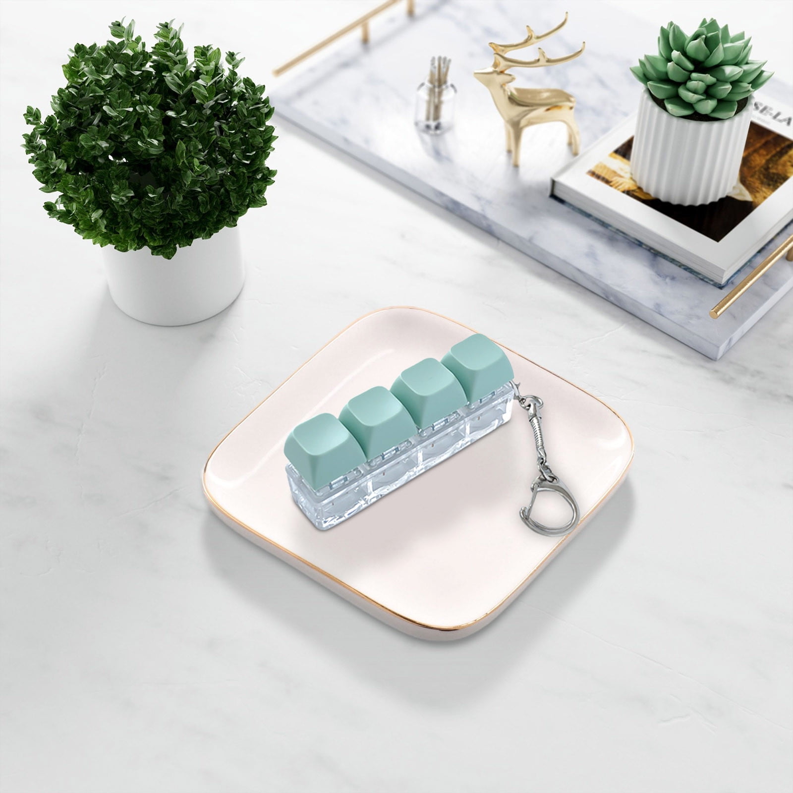 Keyboard Fidget Toy, Quiet & Loud Fidget Keyboard for Stress Relief ...