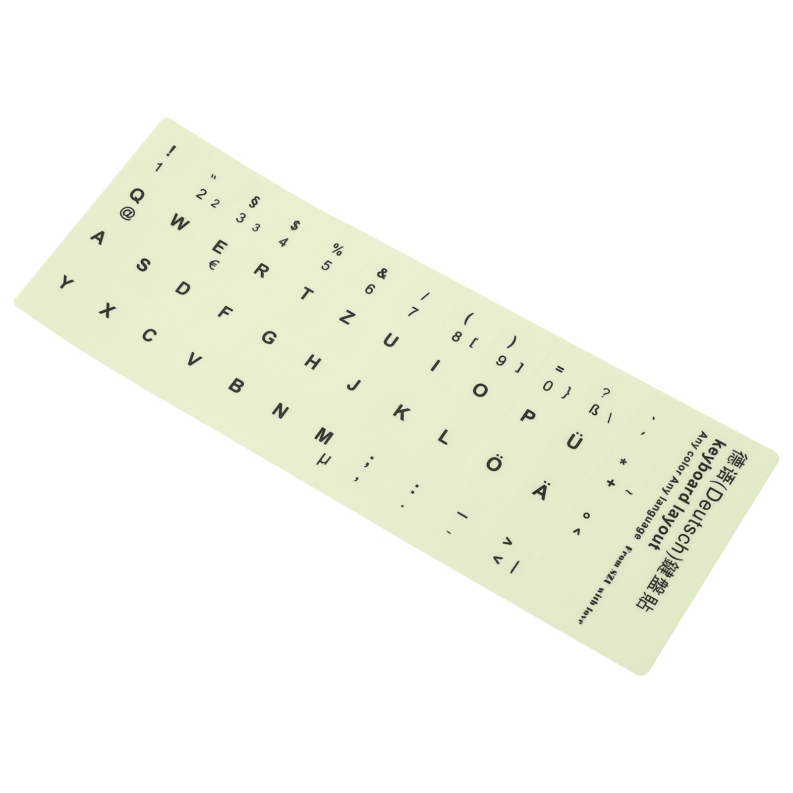 Keyboard Glow Sticker Glowing Letter Replacement Stickers Shine ...