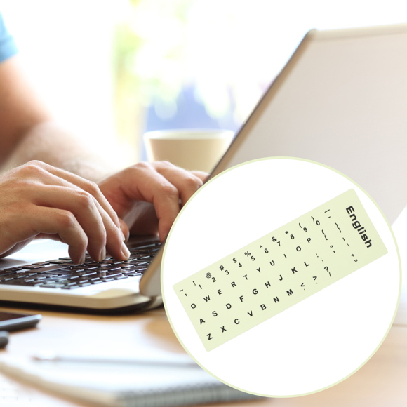 Computer Keyboard Letter Stickers