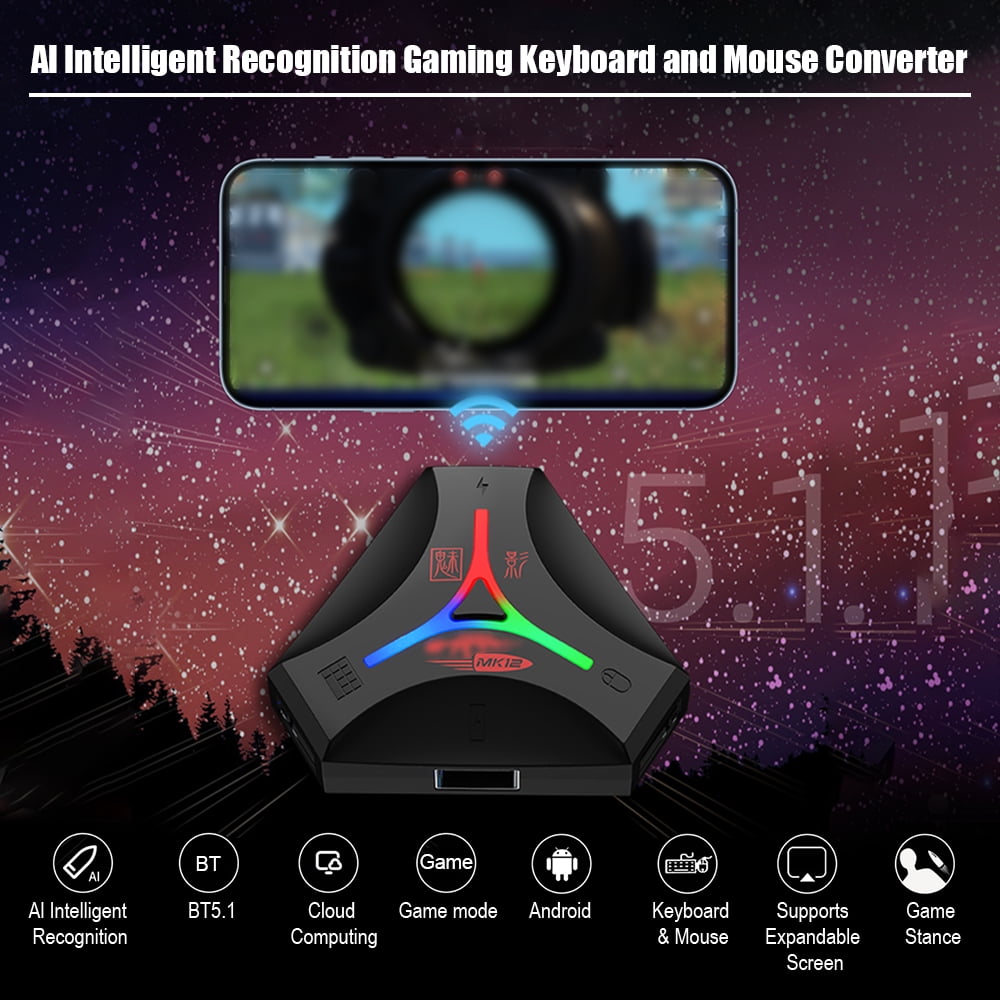 Keyboard Keyboard Mouse Converter Al Intelligent Recognition Portable Mobile Game Keyboard And ...