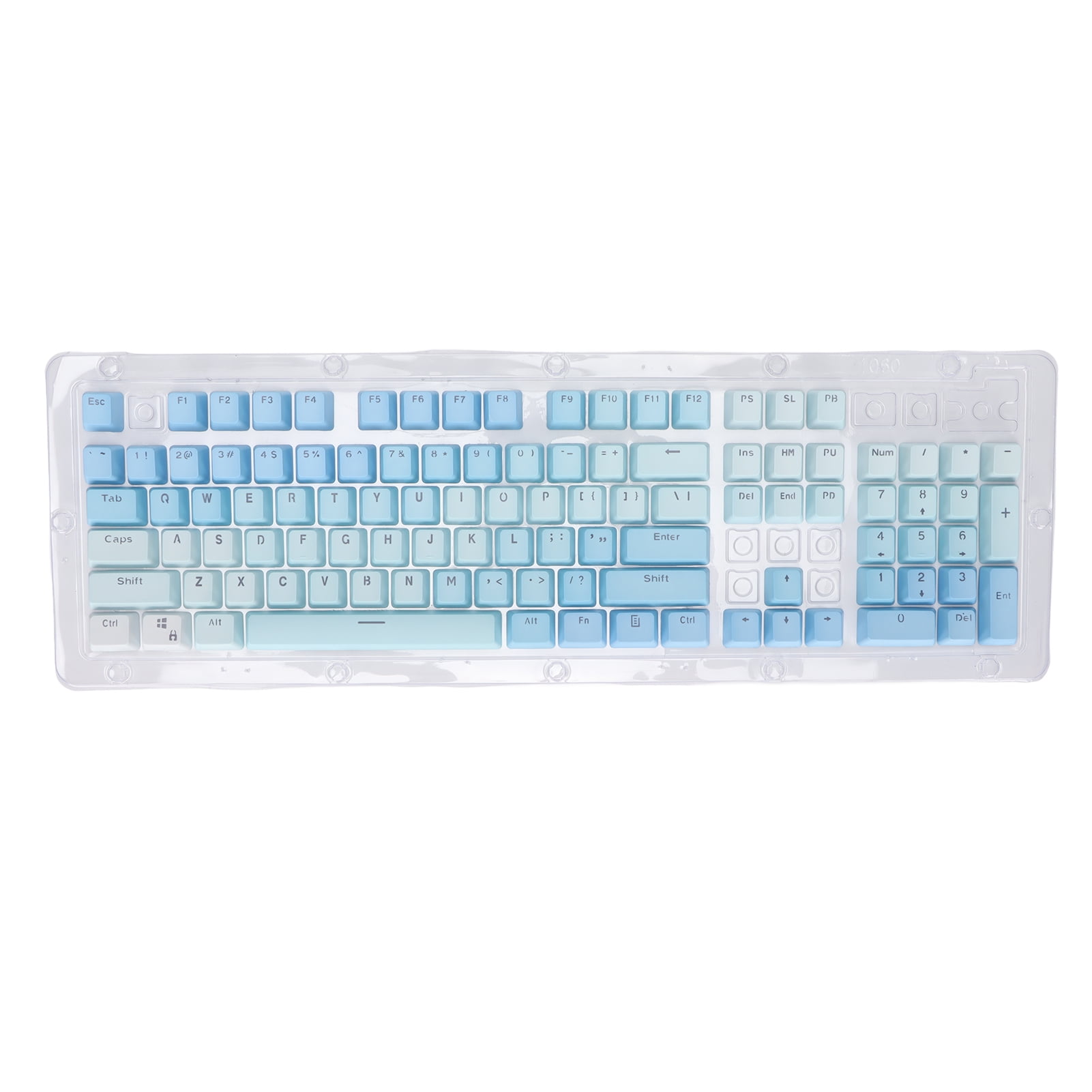 Keyboard Keycaps 104 Keys Two Color Translucent PBT Material Ergonomic ...