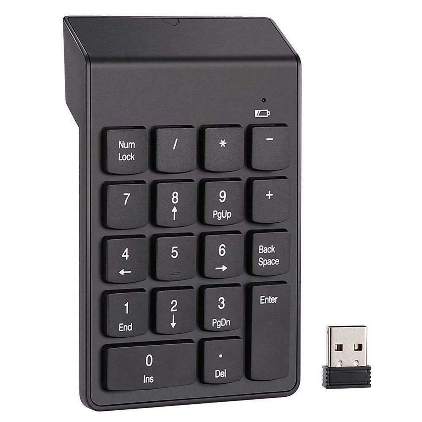 Keyboard Keys 2.4G Pad Cordless Keypad Number Wireless Numeric 18 ...