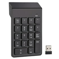 TSV Wireless Numeric Keypad, 18-Key USB Number Pad, Compact Ergonomic ...