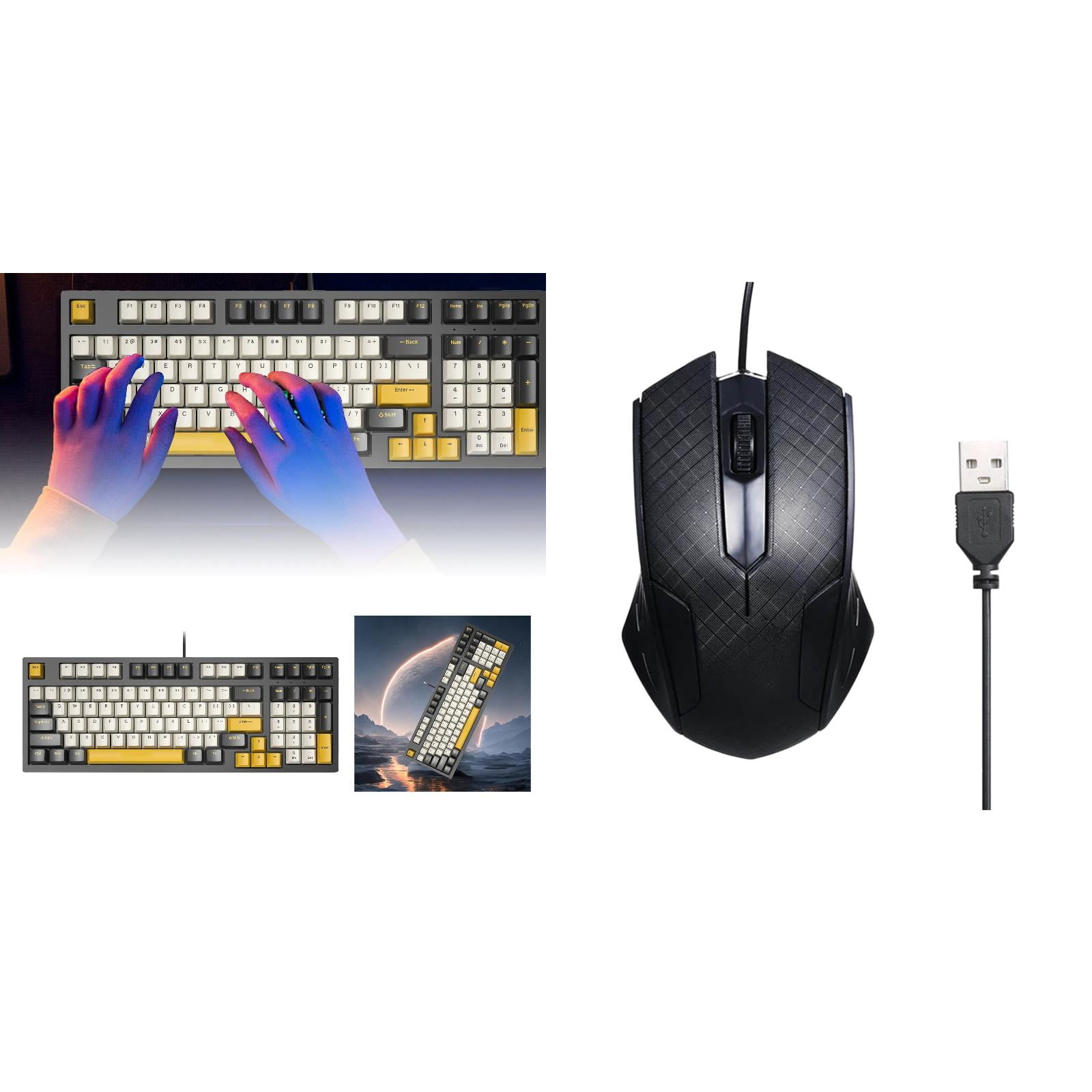 Keyboard Light Up Optical Switches With Windows Mac Glowing Wired ...