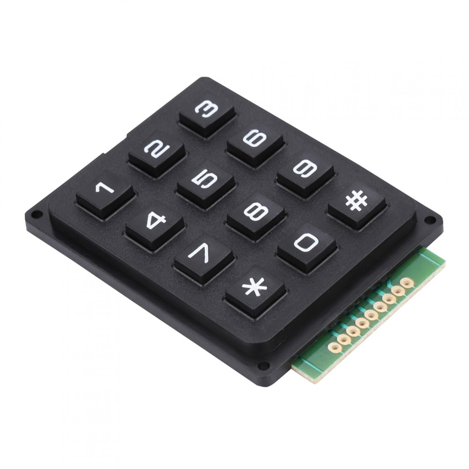Keyboard Modules with 12 Keys 3x4 Push Buttons External Keypad for MCU ...