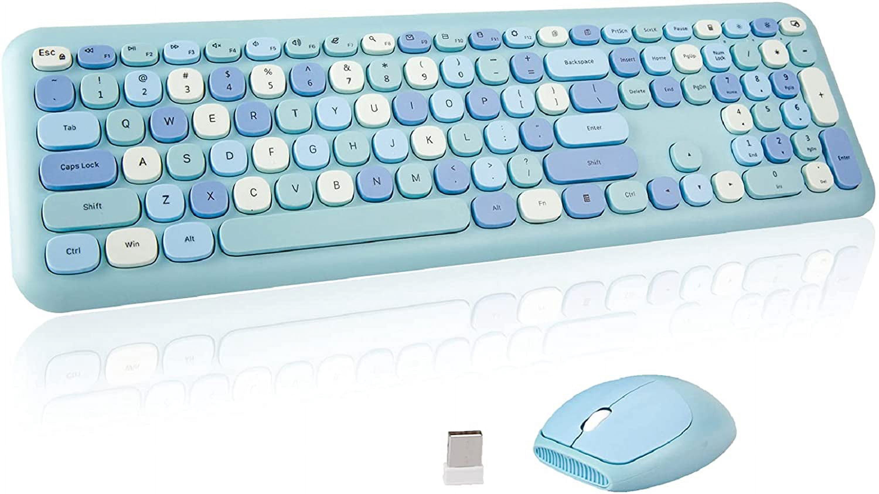 Keyboard Mouse Combo Typewriter Flexible Keys Office Full-Sized ...