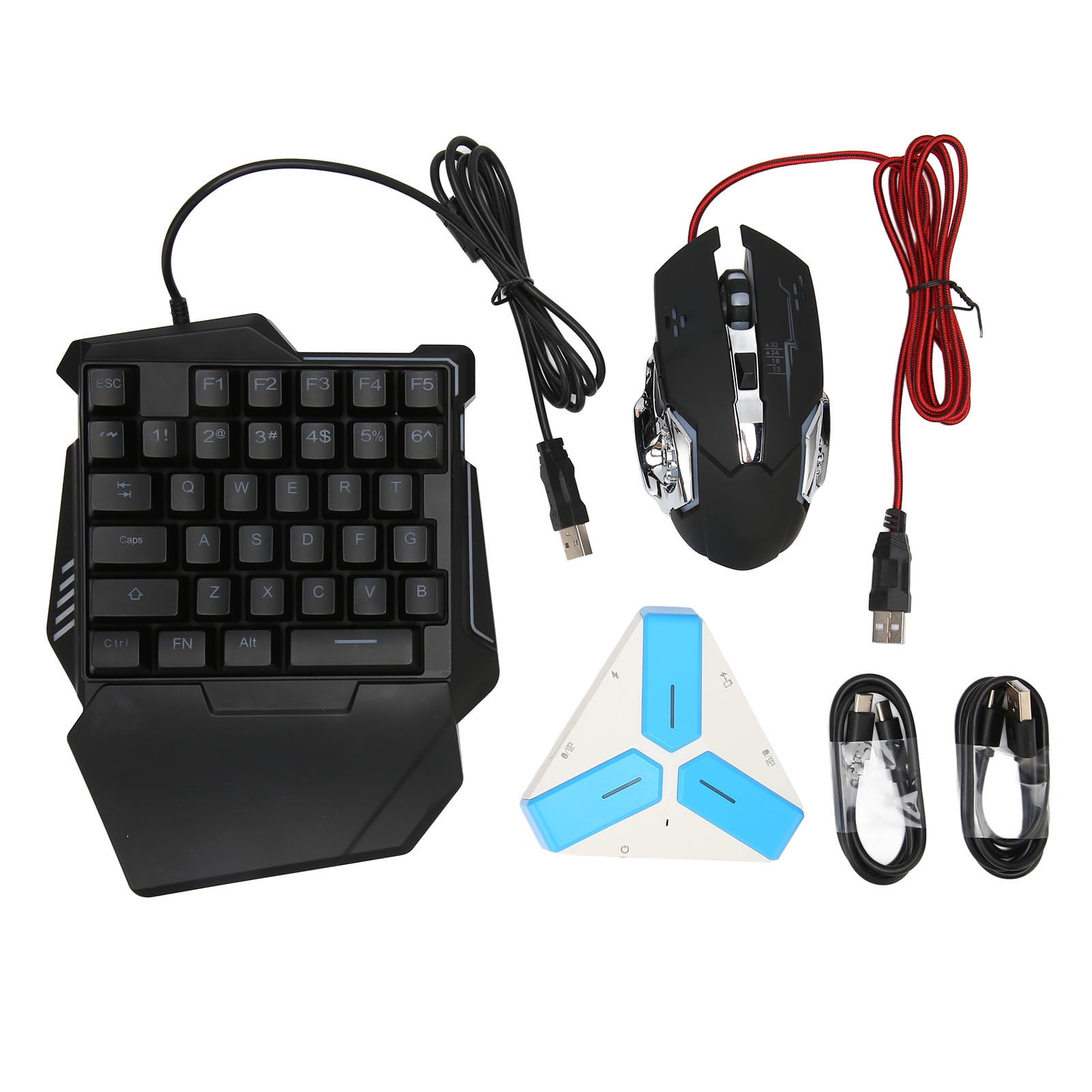 Keyboard Mouse Converter Combo Plug and Play Keypad Mouse Adapter Set ...