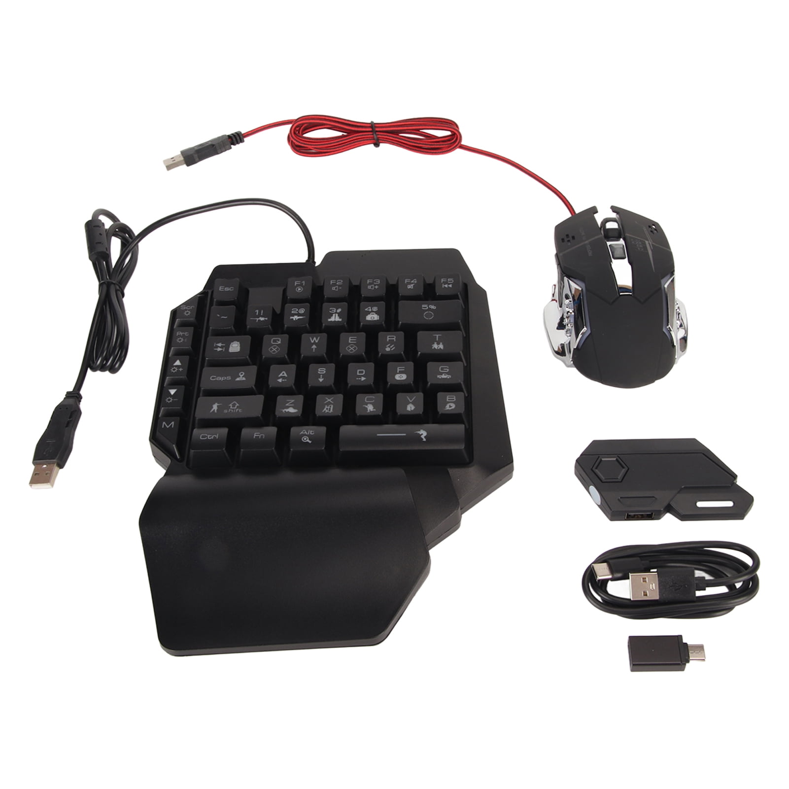 Keyboard Mouse Converter Set Programmable Gaming Keyboard Mouse Adapter Combo for PS3 for PS4 ...