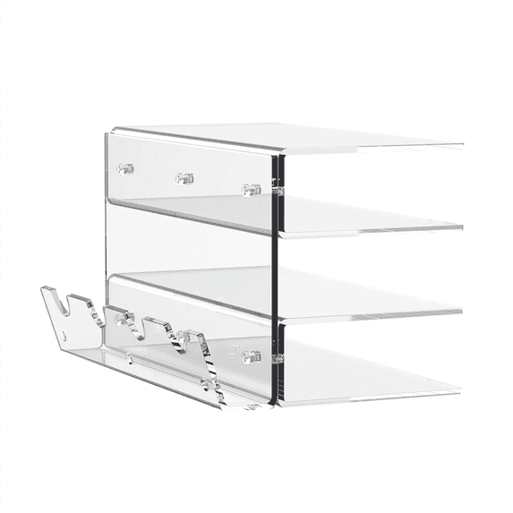 Keyboard Mouse Desktop Organizer Acrylic 3 Tier Stand Frame Shelf ...