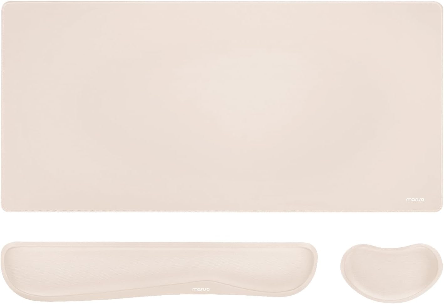 Keyboard Mouse Pad Set,Large Gaming Mouse Pad&Keyboard Wrist Rest ...
