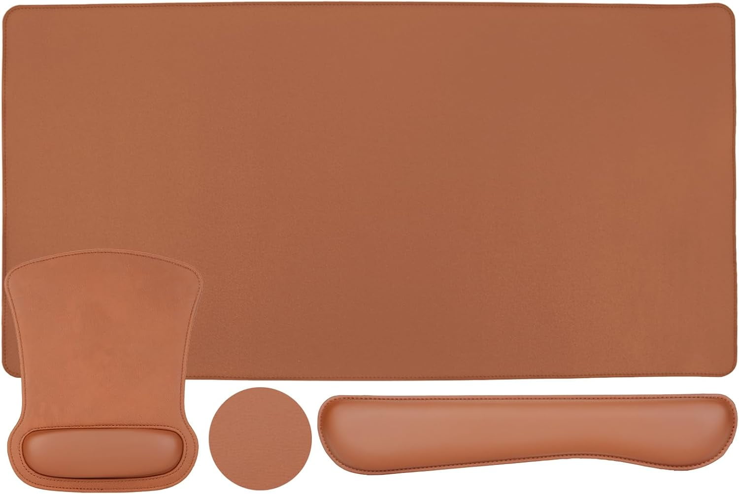 Keyboard Mouse Pad Set, PU Leather Large Gaming Mousepad&Keyboard Wrist ...